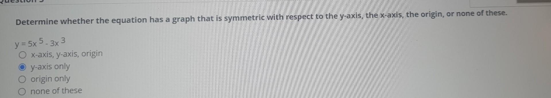 Solved Determine whether the equation has a graph that is | Chegg.com