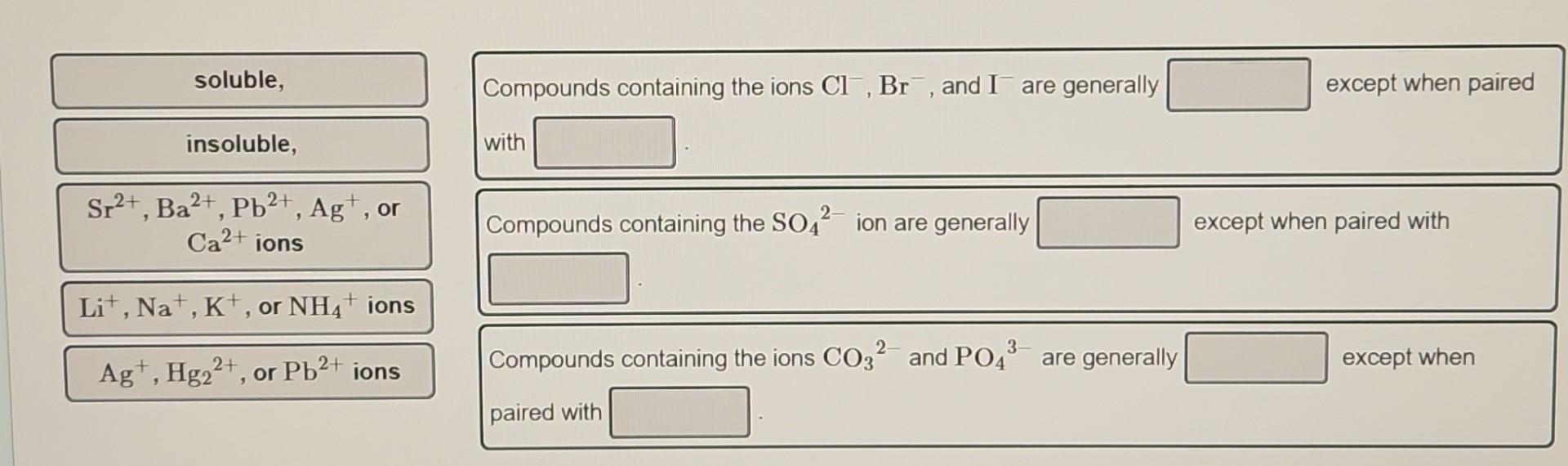 Solved \begin{tabular}{|c|c|} \hline Compounds containing | Chegg.com