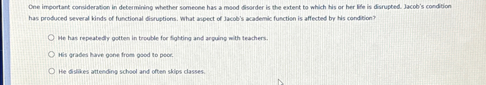 Solved One important consideration in determining whether | Chegg.com