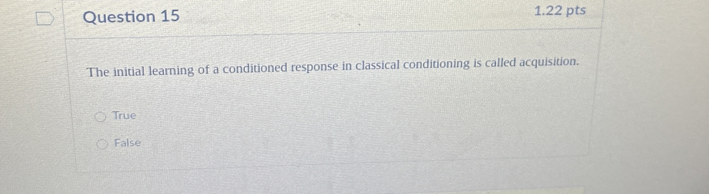 Solved Question 151.22 ﻿ptsThe initial learning of a | Chegg.com