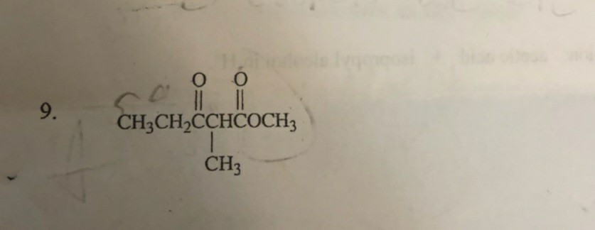 Solved CH3CH2CCHCOCH CH3 | Chegg.com