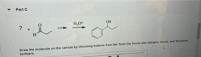 Solved Part A ? H20- + "Y - OH Draw the molecule on the | Chegg.com