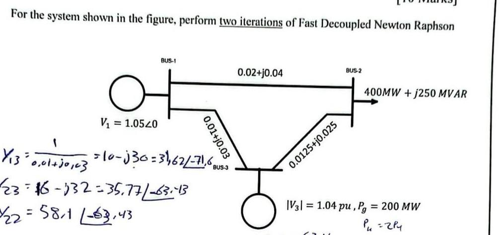 Solved For the system shown in the figure, perform two | Chegg.com