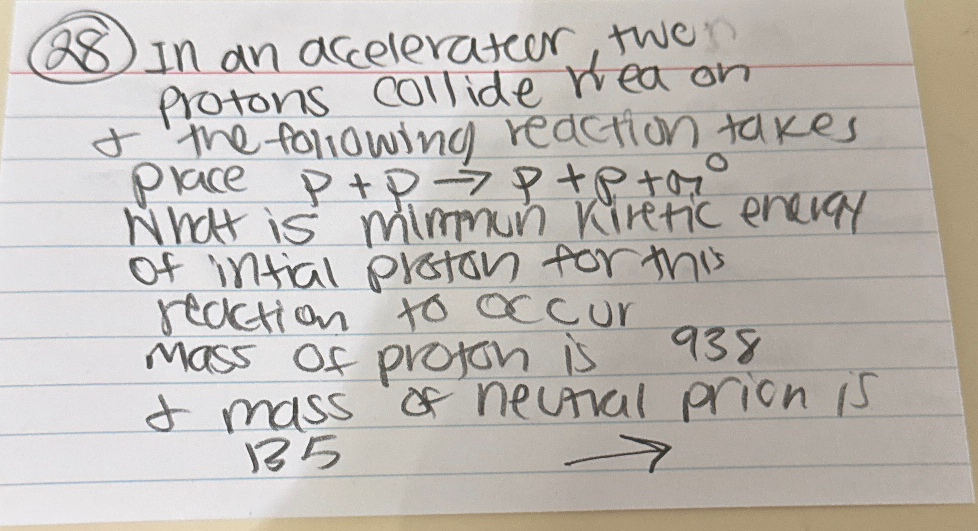 Solved In an accelerateor two protons collide wea onα ﻿the | Chegg.com