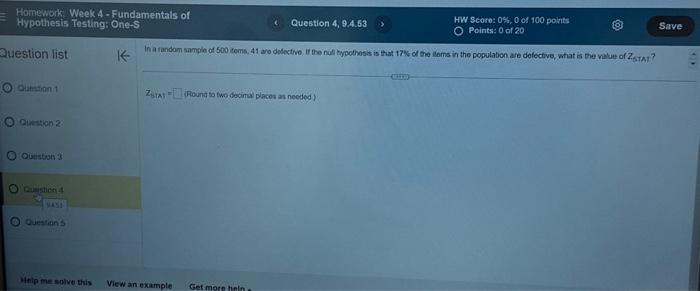 Solved Homework Week 4 -Fundamentals of Hypothesis Tosting: | Chegg.com
