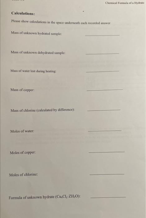 Data Table: Mass of empty crucible: Mass of crucible | Chegg.com