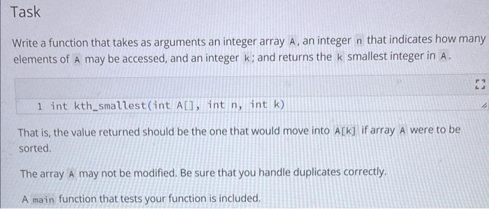 Solved Write a function that takes as arguments an integer | Chegg.com