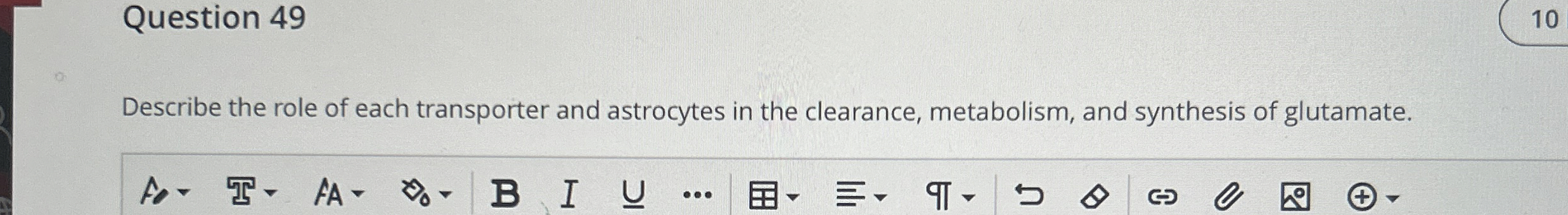 Solved Question 4910Describe the role of each transporter | Chegg.com