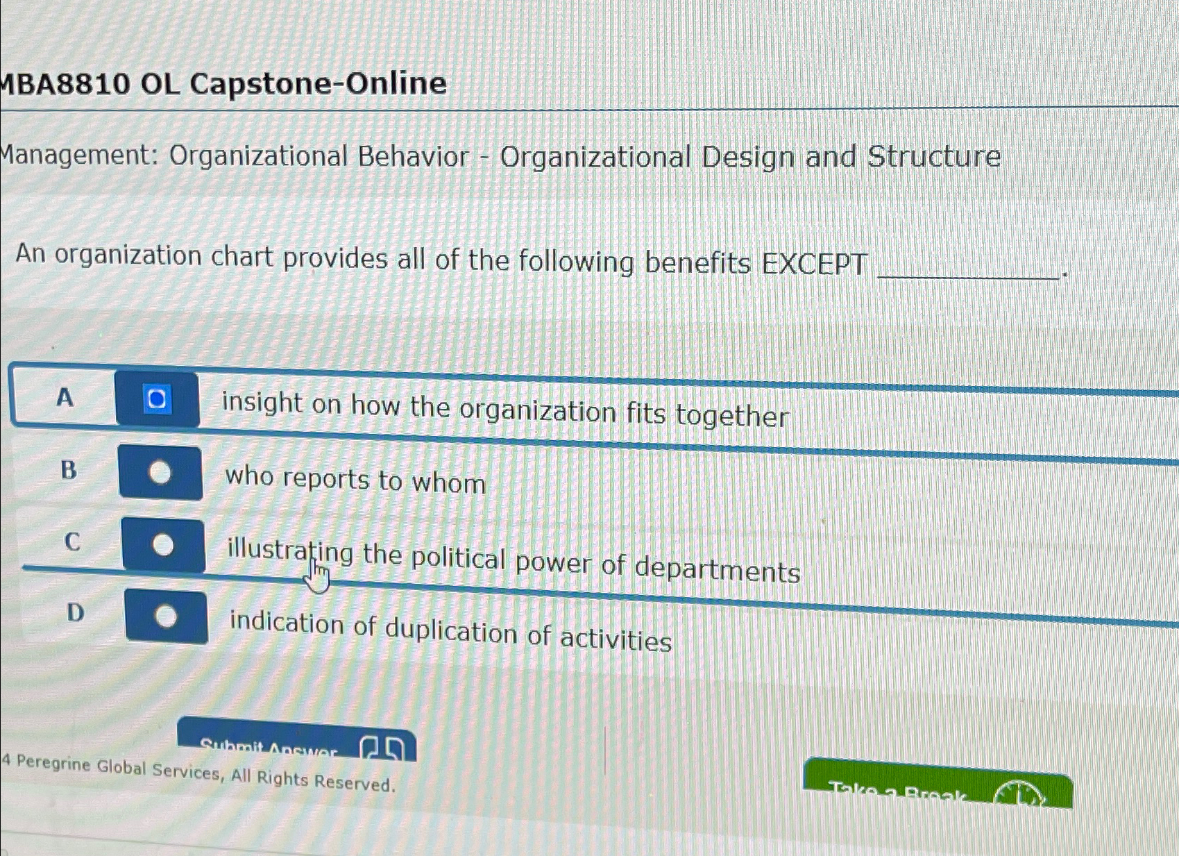 Solved MBA8810 ﻿OL Capstone-OnlineManagement: Organizational | Chegg.com
