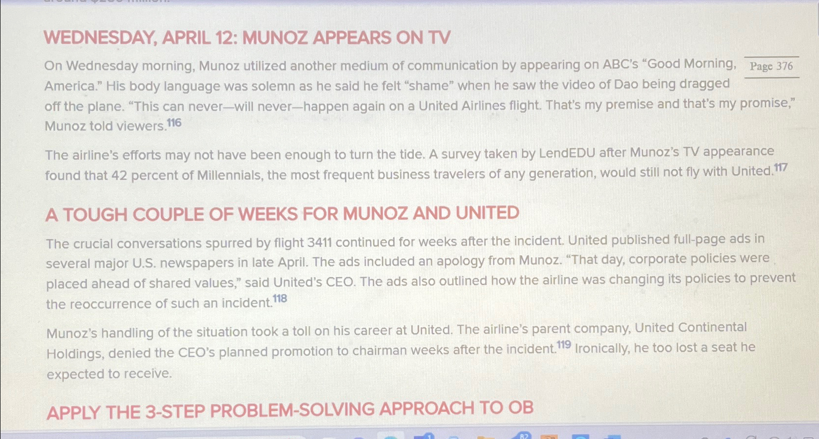 Solved WEDNESDAY, APRIL 12: MUNOZ APPEARS ON TVOn Wednesday | Chegg.com
