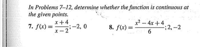 Solved In Problems 7-12, determine whether the function is | Chegg.com