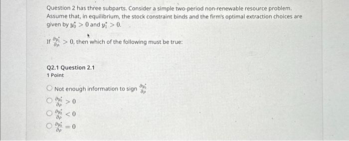 Solved Question 2 has three subparts. Consider a simple | Chegg.com