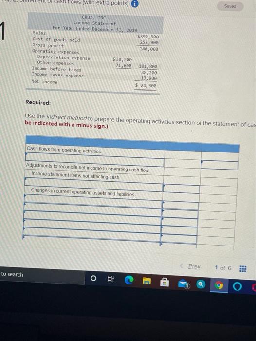 Solved QS 12-7 Indirect: Computing cash from operations LO | Chegg.com