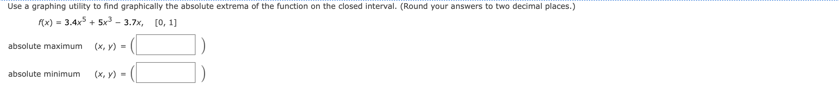 Solved Use a graphing utility to ﻿find graphically the | Chegg.com