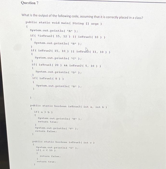 Solved What is the output of the following code, assuming | Chegg.com