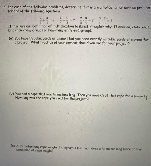 Solved 3. For each of the following problems, determine if | Chegg.com