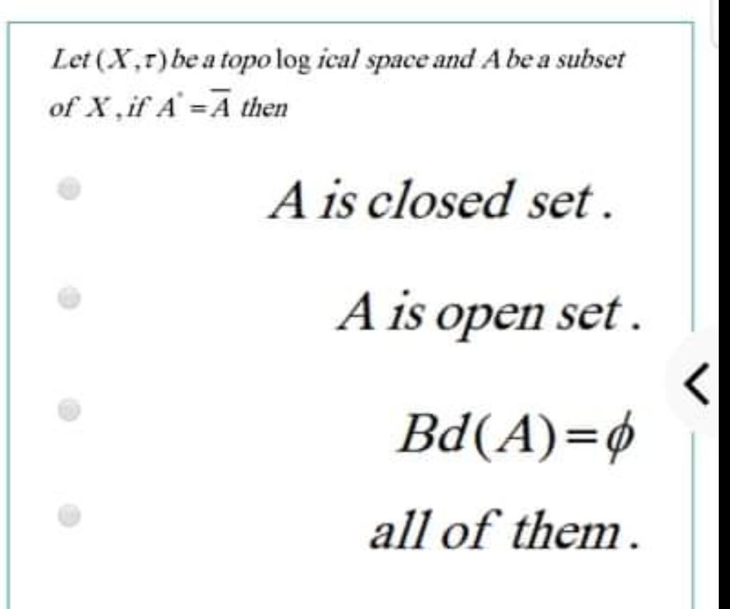 Solved Let(X,7)be a topological space and Abe a subset of X, | Chegg.com