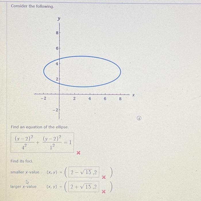 Solved Consider the following. Find an equation of the | Chegg.com
