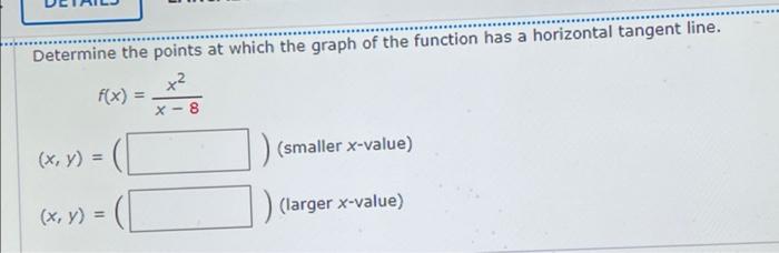 Solved Determine the points at which the graph of the | Chegg.com