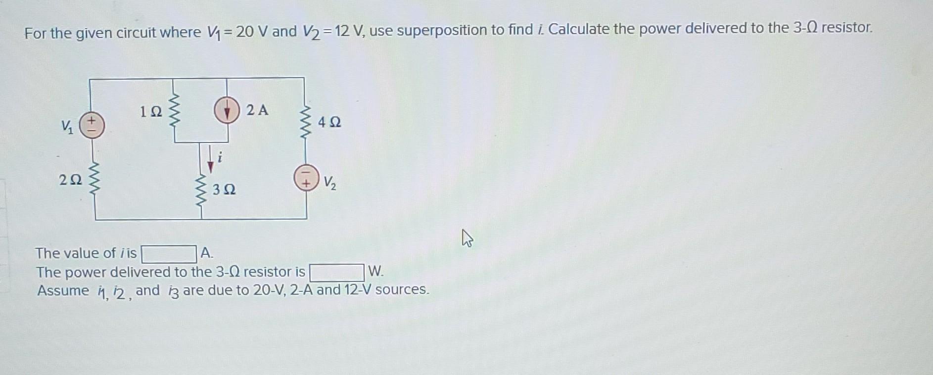 Solved Apply the superposition principle to find vO in the | Chegg.com