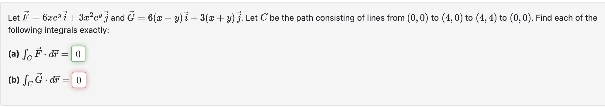 Solved Let vec(F)=6xeyvec(i)+3x2eyvec(j) ﻿and | Chegg.com