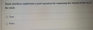 Solved Stack interfaces implement a perk operation for | Chegg.com