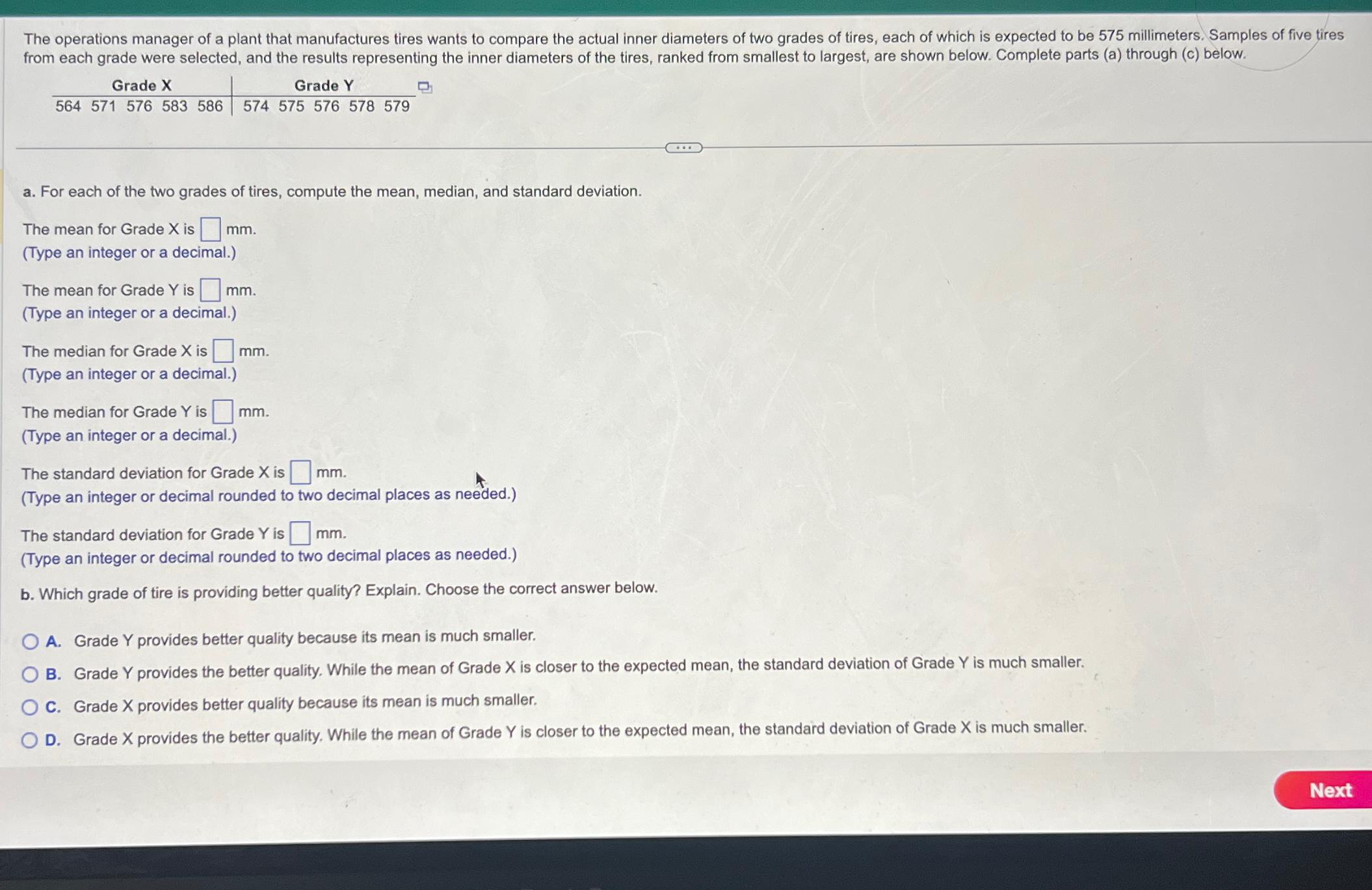 Solved \\\\table[[Grade X,Grade | Chegg.com