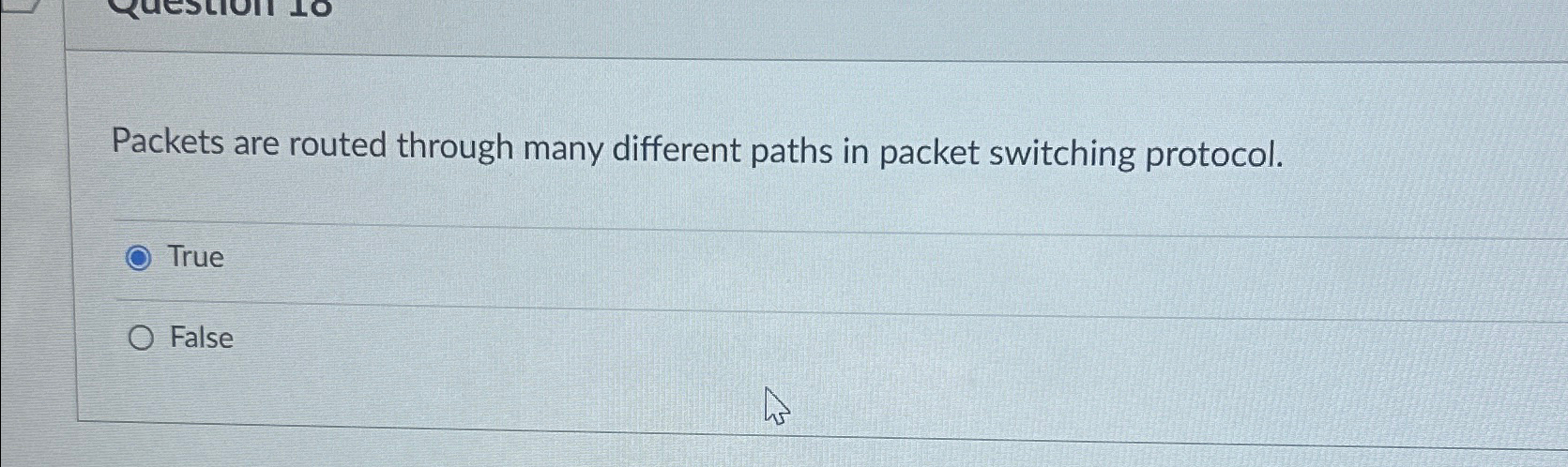 Solved Packets are routed through many different paths in | Chegg.com