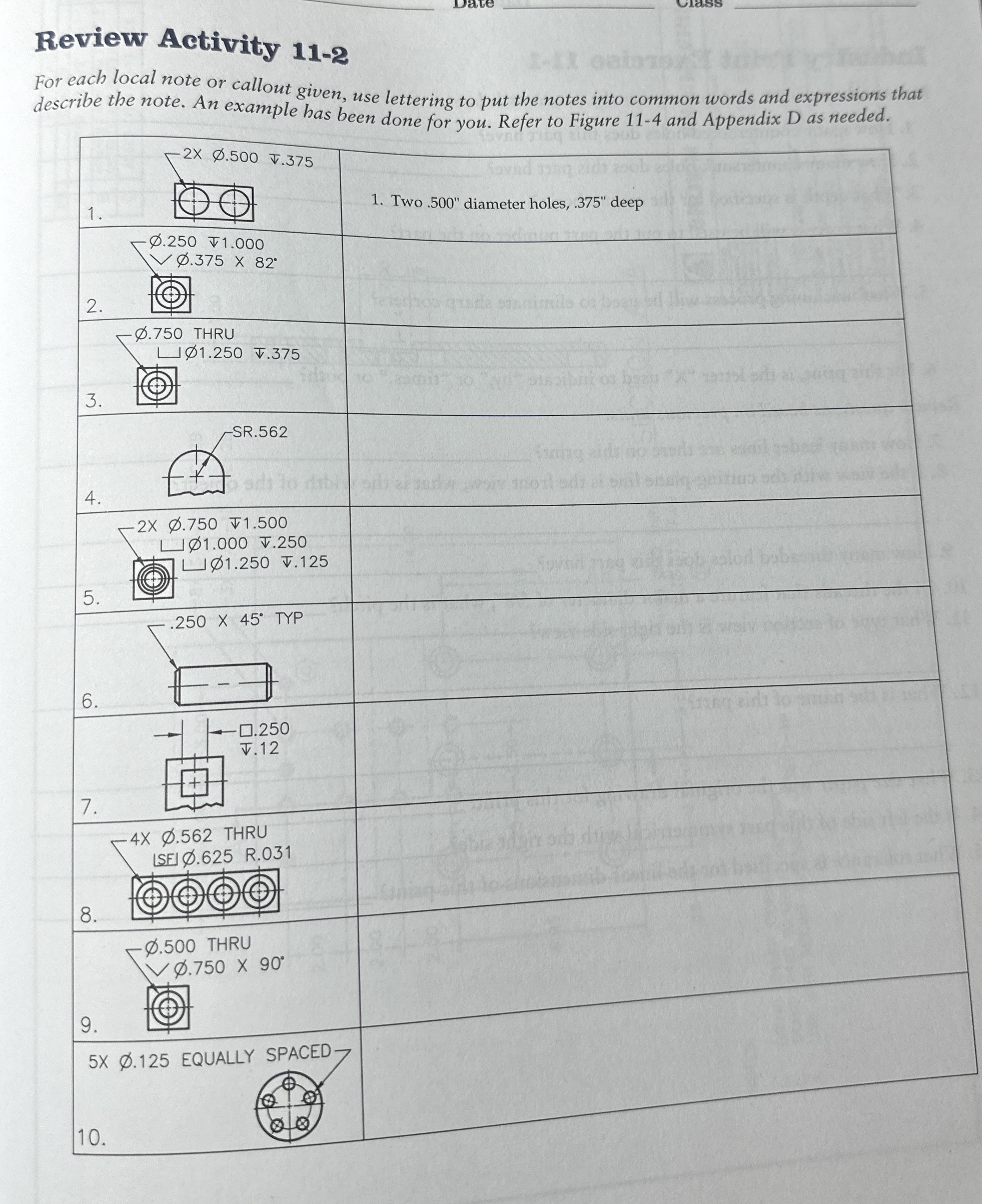 Solved Review Activity 11-2For each local note or callout | Chegg.com
