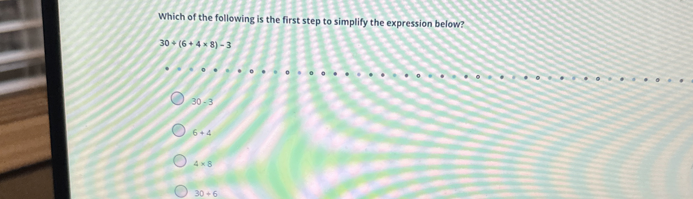Solved Which of the following is the first step to simplify | Chegg.com