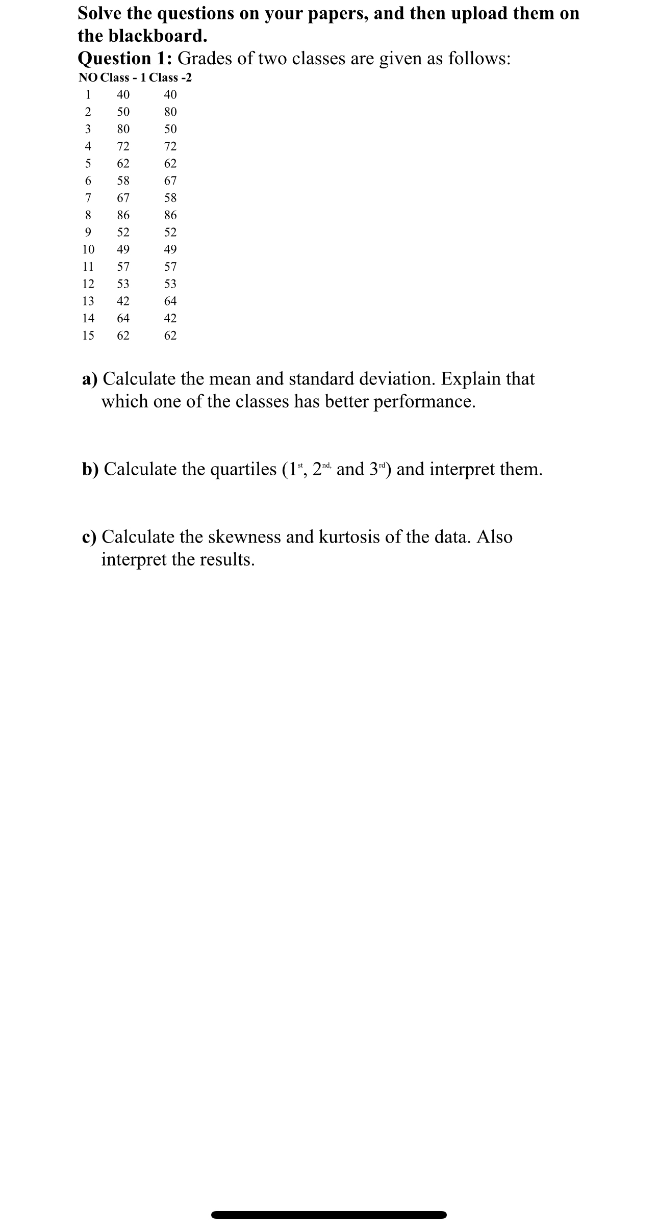 Solved Solve the questions on your papers, and then upload | Chegg.com