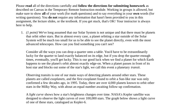 Please read all of the directions carefully and | Chegg.com
