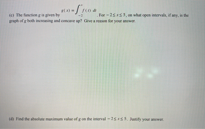 Solved I TTT LI al The continuous function fis defined on | Chegg.com