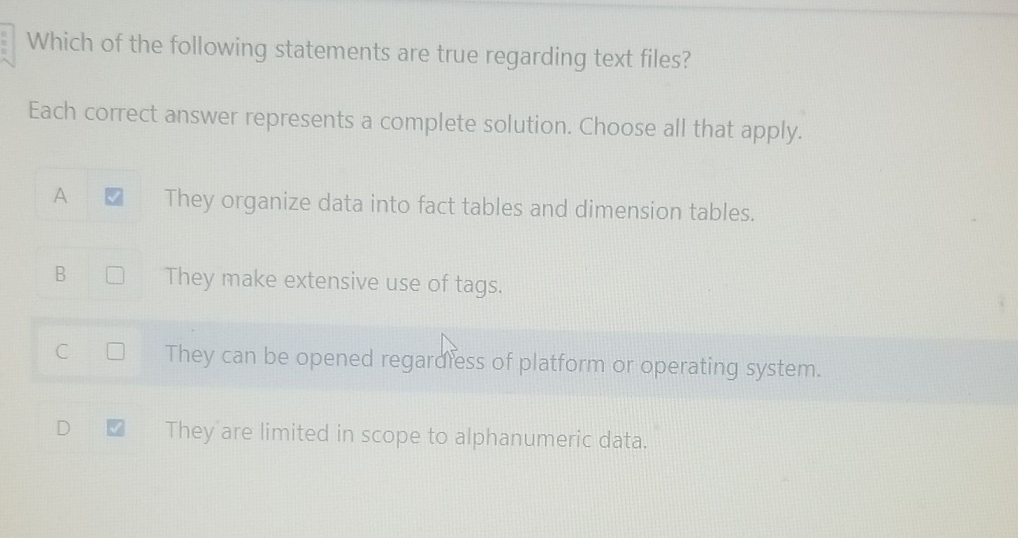 Solved Which of the following statements are true regarding | Chegg.com
