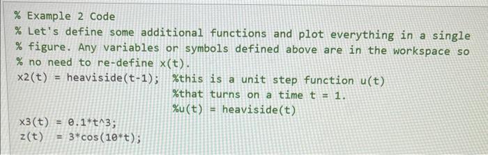 Solved Differential Equations in MATLABHave Example Code to | Chegg.com