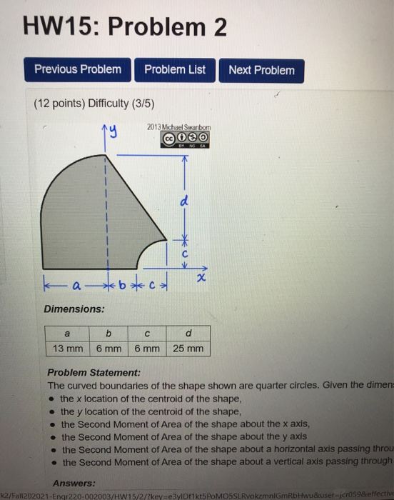 Solved HW15: Problem 2 Previous Problem Problem List Next | Chegg.com