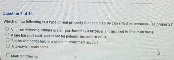 Solved Question 3 of 15. Which of the following is a type of | Chegg.com