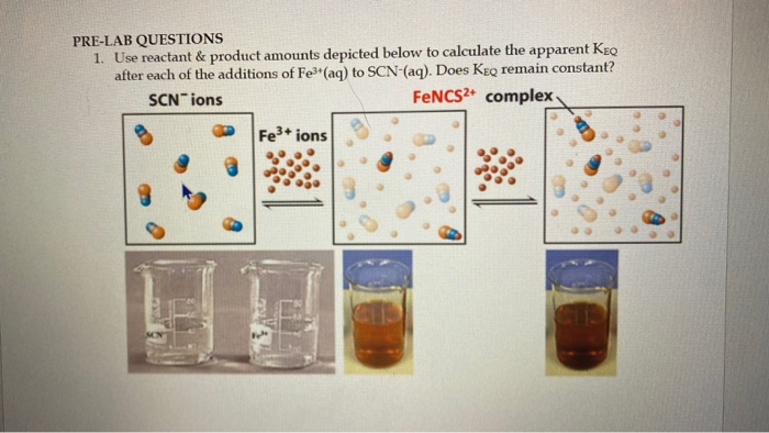 Solved PRE-LAB QUESTIONS 1. Use reactant & product amounts | Chegg.com