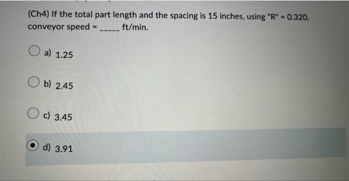 Solved (Ch4) If the total part length and the spacing is 15 | Chegg.com