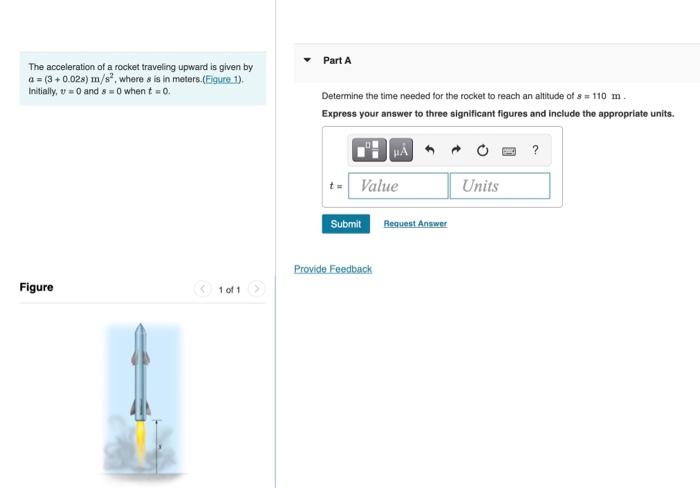Solved The acceleration of a rocket traveling upward is | Chegg.com