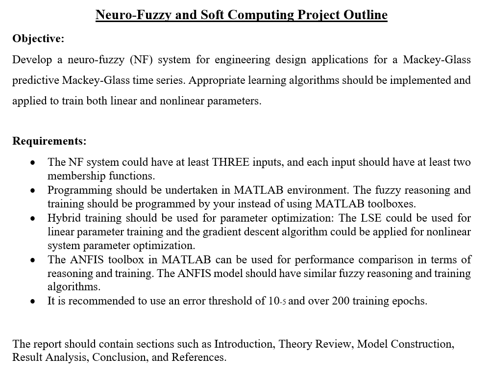 Solved Neuro-Fuzzy and Soft Computing Project | Chegg.com Solved Neuro-Fuzzy and Soft Computing Project | Chegg.com