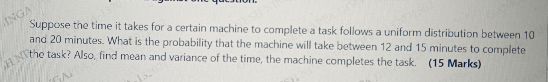 Solved Suppose the time it takes for a certain machine to | Chegg.com