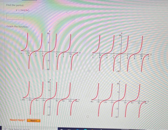 Solved Match the trigonometric function with one of the | Chegg.com
