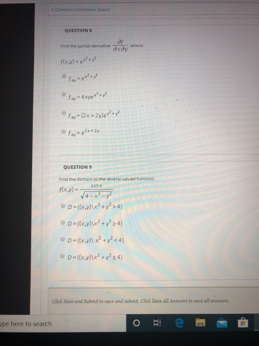 Solved Question Completion Status: QUESTION 8 af Find the | Chegg.com