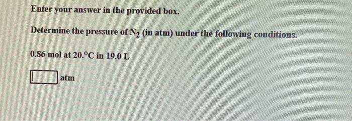 Solved Enter your answer in the provided box. Determine the | Chegg.com