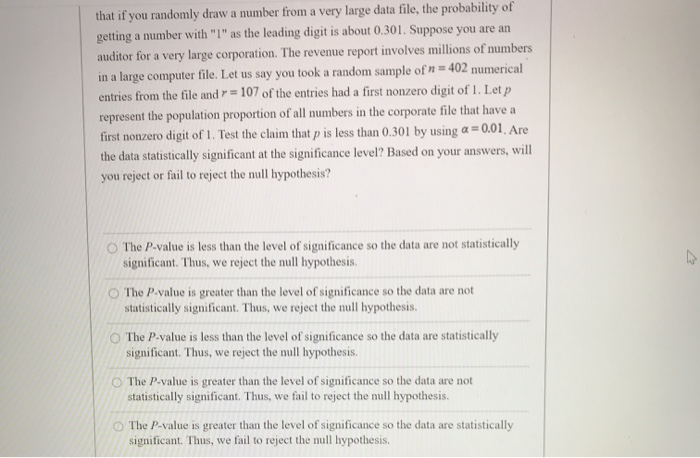 Solved that if you randomly draw a number from a very large | Chegg.com