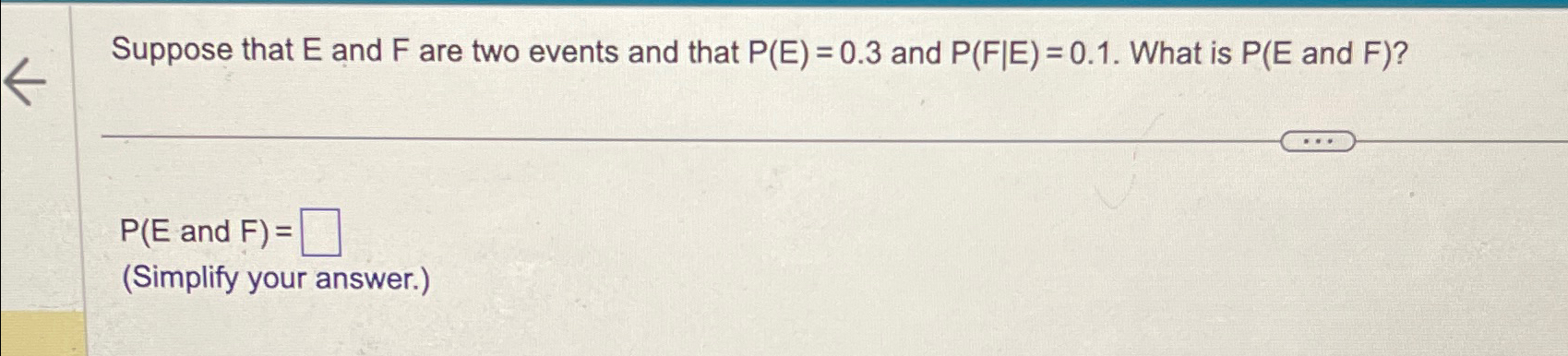 Solved Suppose that E and F are two events and that P(E)=0.3 | Chegg.com
