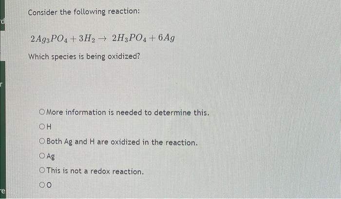 Solved Consider the following reaction: | Chegg.com