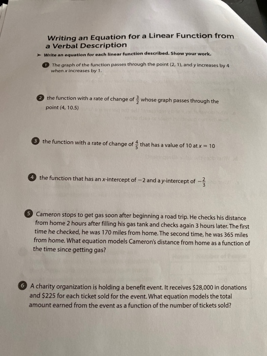 Solved Interpreting a Linear Function Interpret the linear | Chegg.com