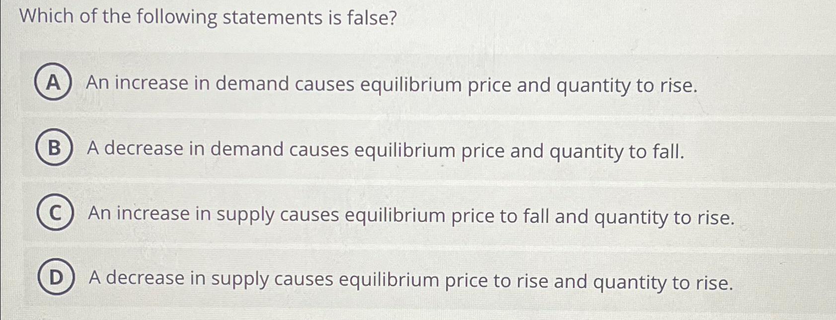 Solved Which of the following statements is false?An | Chegg.com